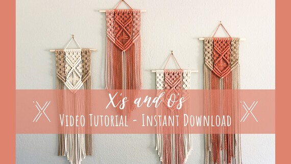Instant Download Macrame DIY Video Tutorial | Etsy