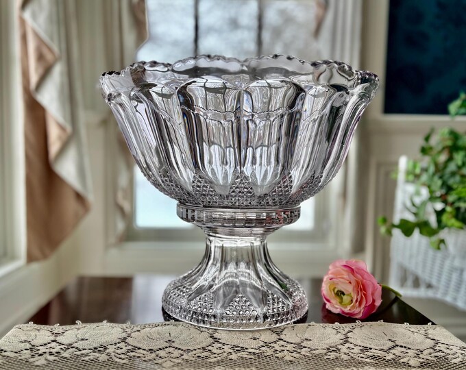 Rare 1902 Sun Purple Punch Bowl and Pedestal Stand, “royal” OMN AKA ...