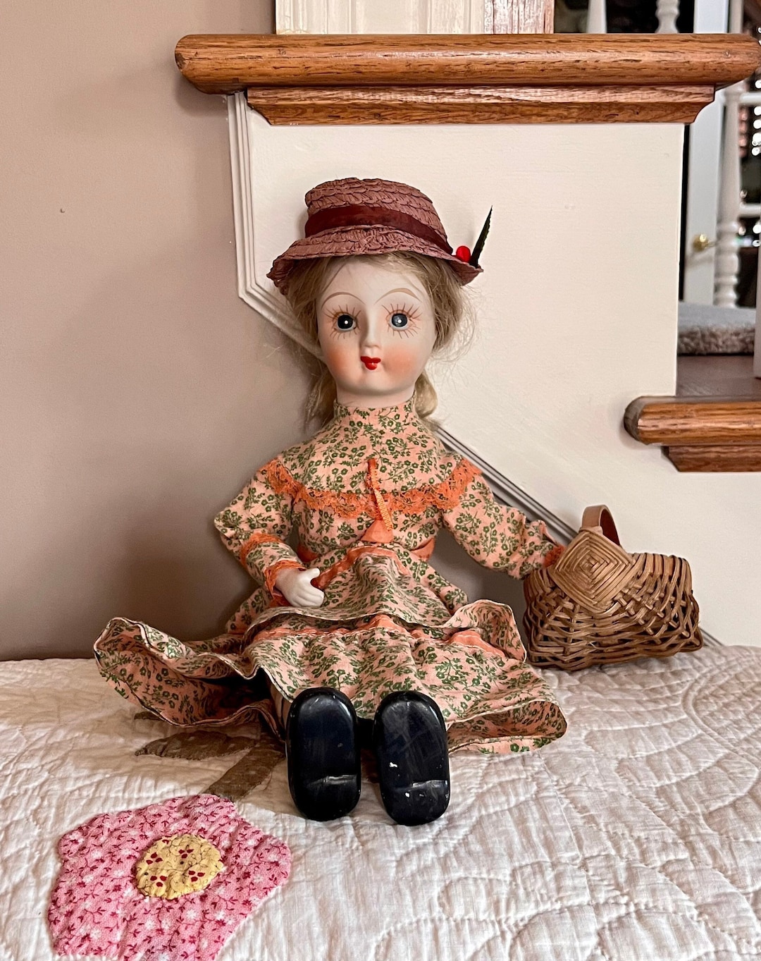 Antique Bisque Doll Reproduction 18”, Antique Reproduction Doll, Old ...