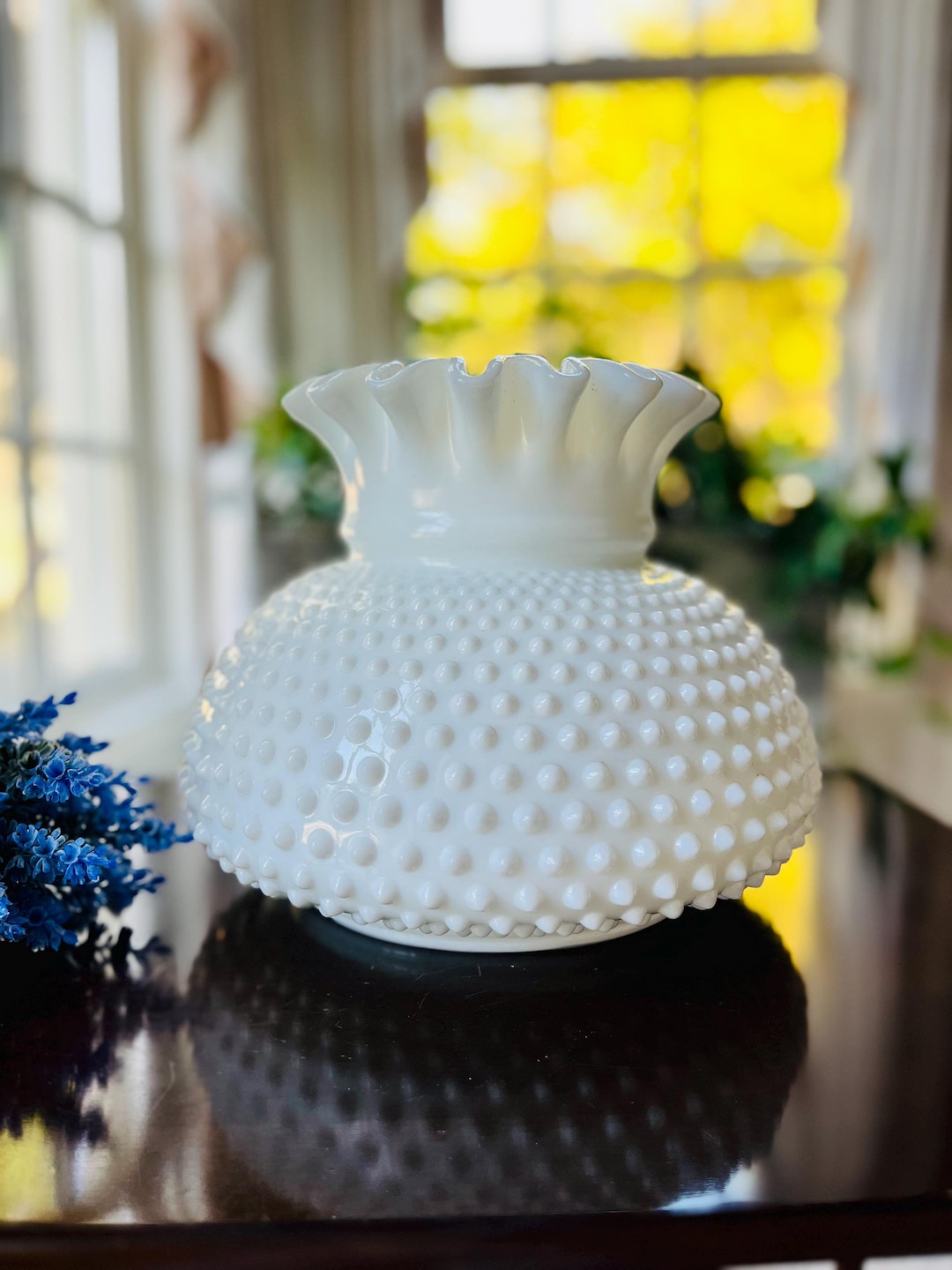 Hobnail Milk Glass Lamp Shade