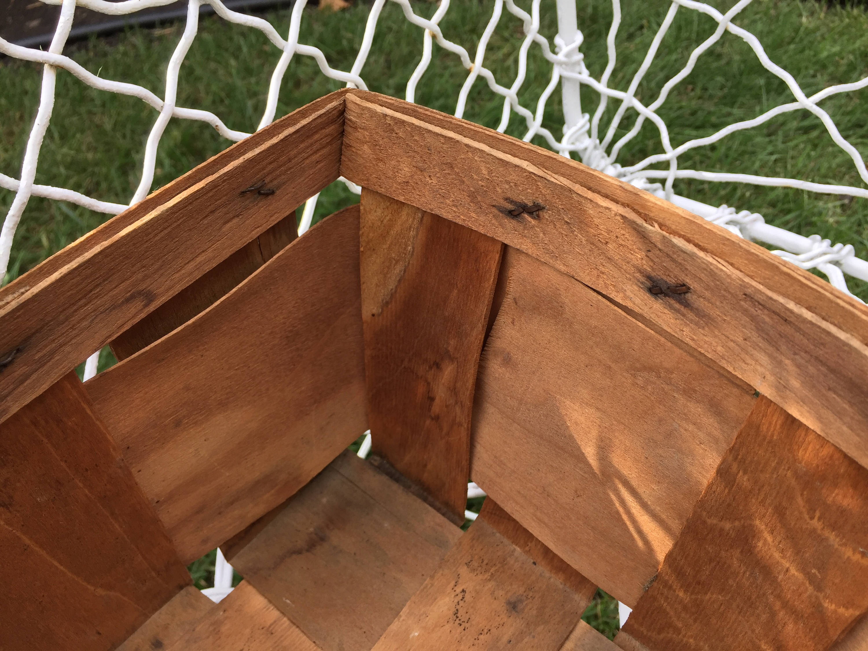 Vintage SPLIT WOOD BASKET W/ Handle Rustic Farm Stand - Etsy