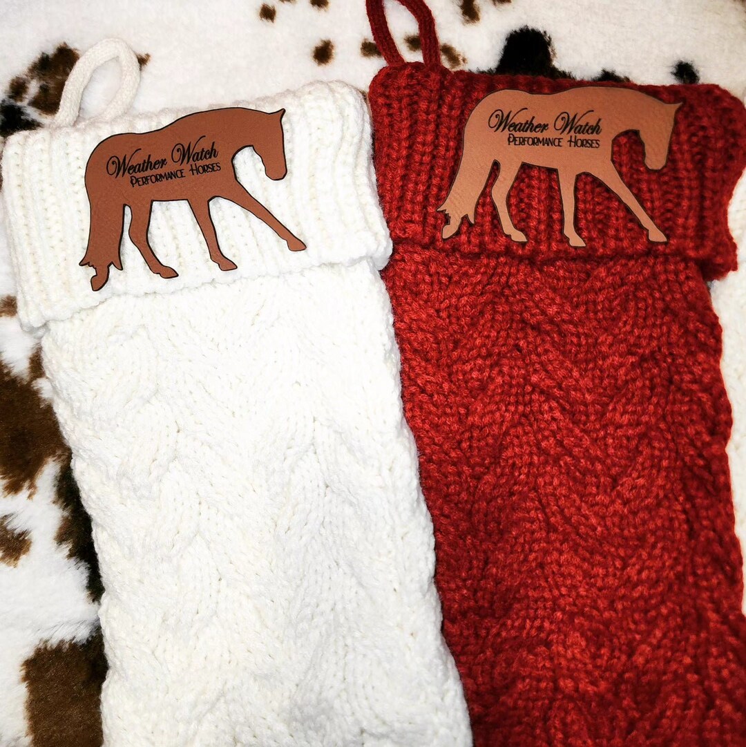 Custom Horse - Personalized Horse Christmas Stocking - Custom Stocking ...