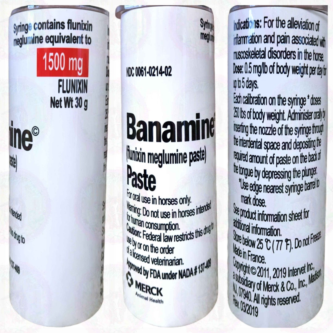 Banamine Paste Tumbler | Equestrian Gifts | Livestock Tumbler | Horse ...