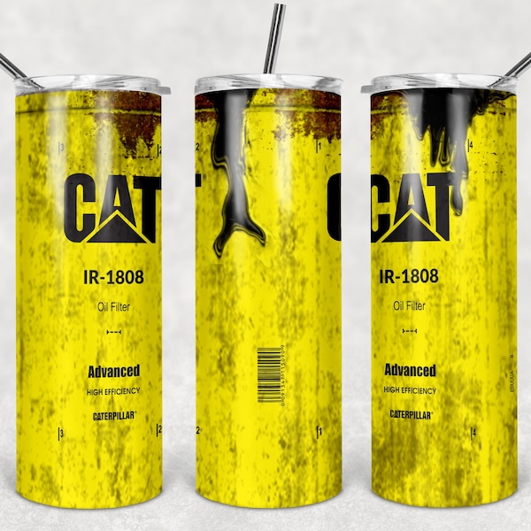Cat Oil Filter Tumbler - Etsy
