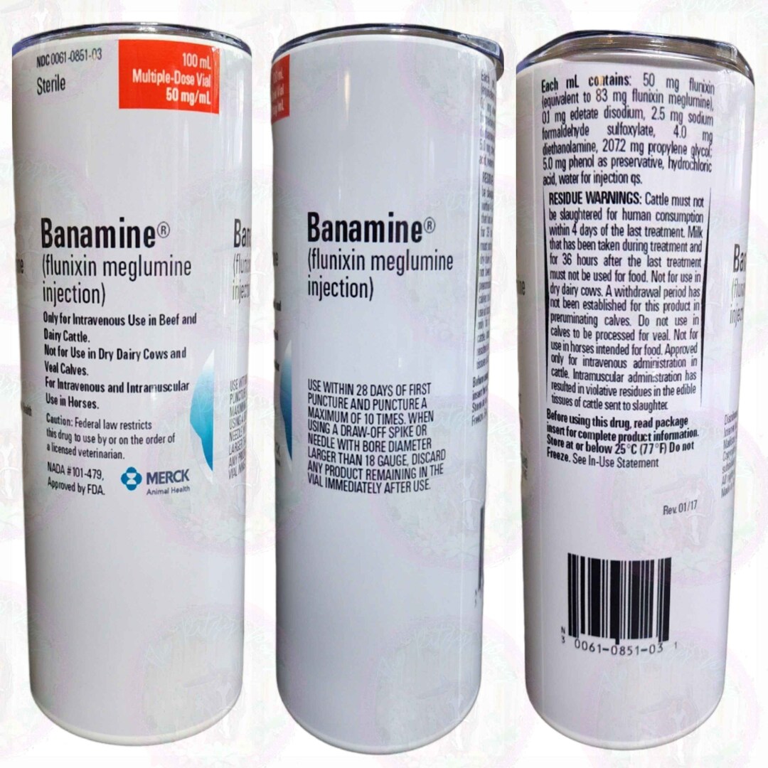 BANAMINE TUMBLER | Medication Tumbler | Horse Tumbler | Horse Lover ...