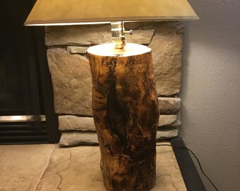 Log Cabin Table Lamp | Etsy