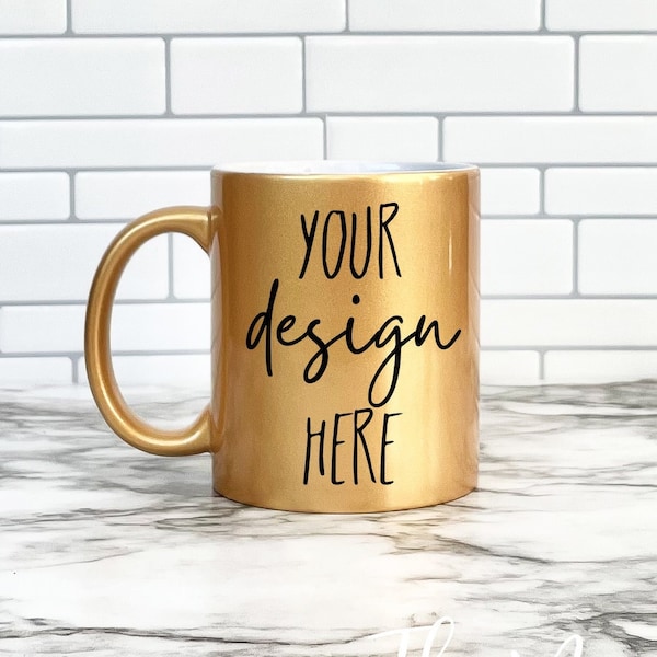 Gold Mug - Etsy