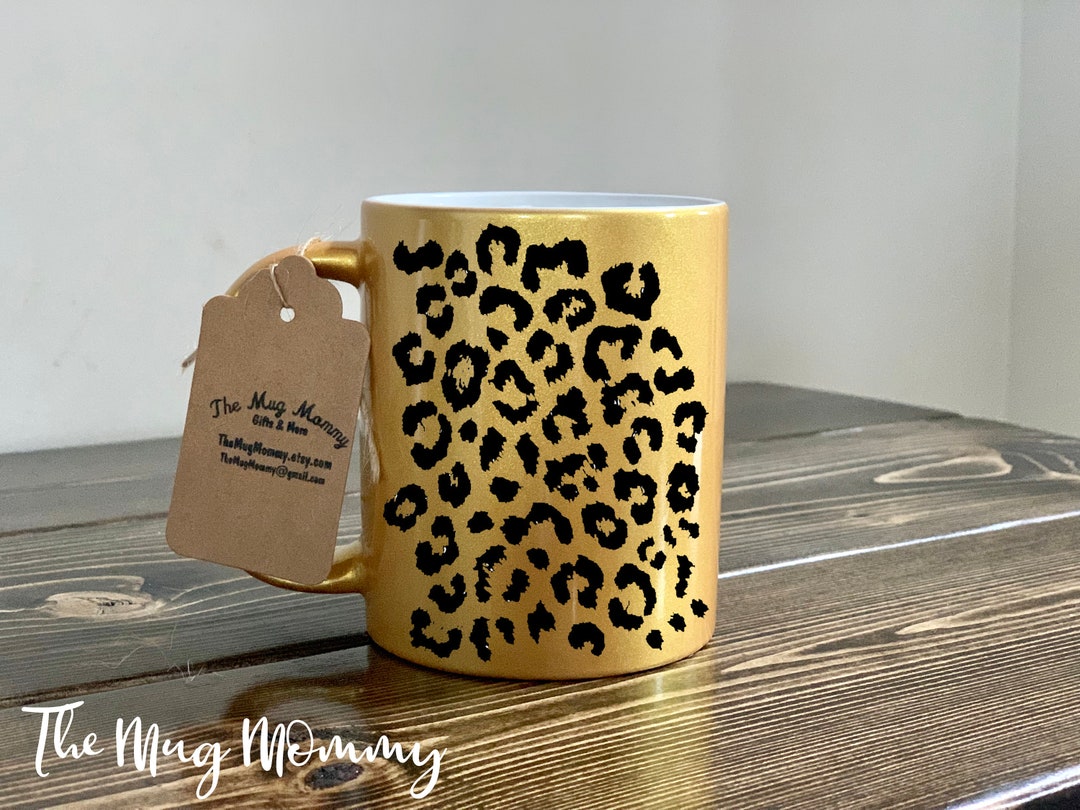 Leopard Coffee Mug, Leopard Print Coffee Mug, Leopard Coffee Cup ...