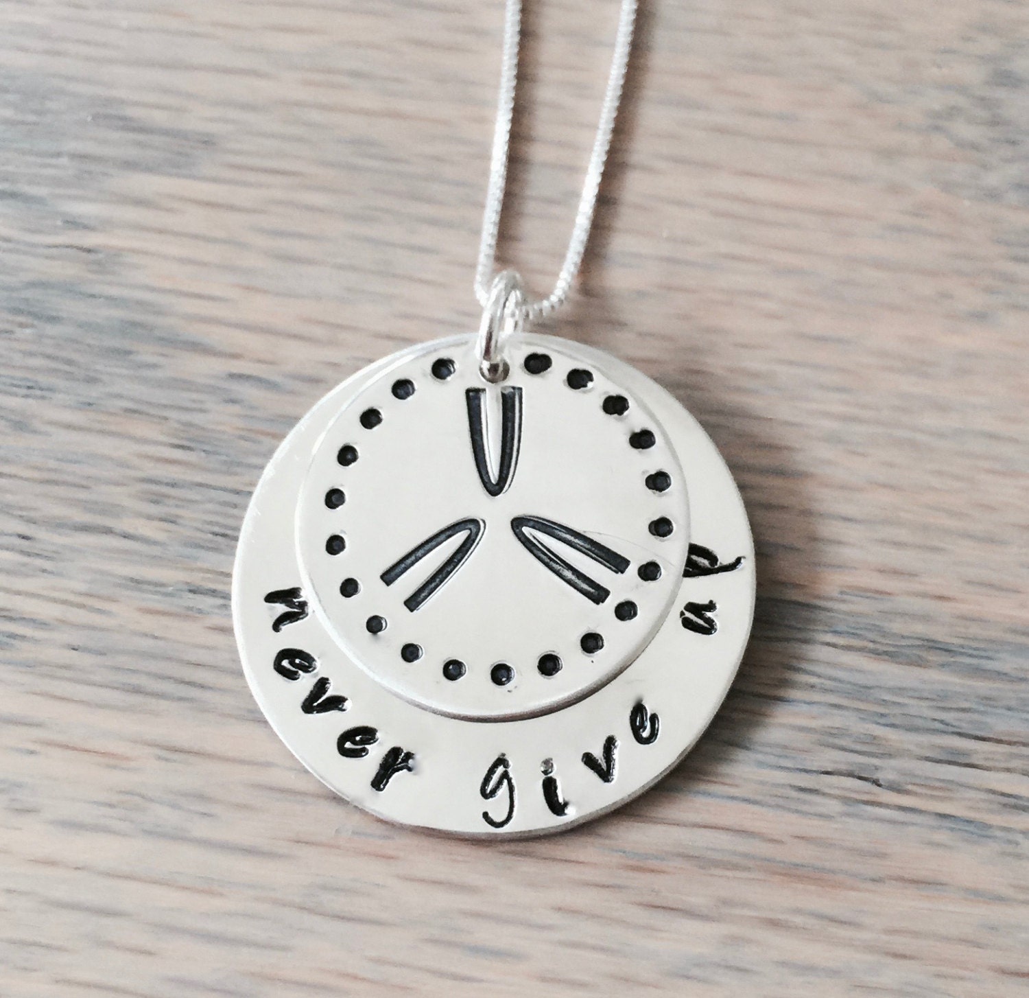 Down Syndrome /autism Necklace/ Never Give up Necklace /disability ...