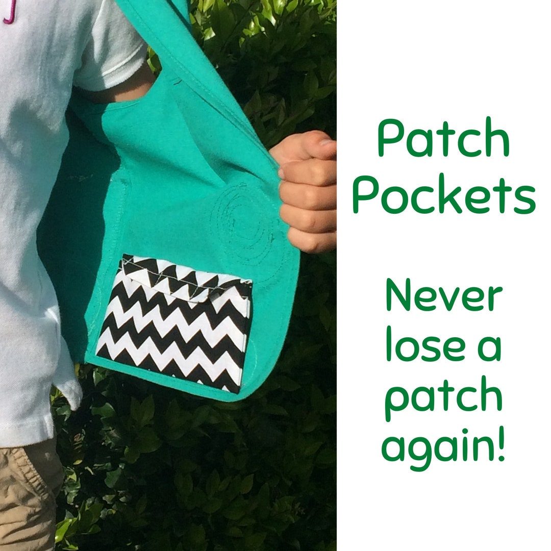 Patch Pocket for Your Troop ~ Never Lose a Patch ~ Zipper Closure, Easy ...