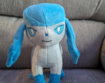 Pokemon Glaceon Handmade Plush MADE TO ORDER - Etsy