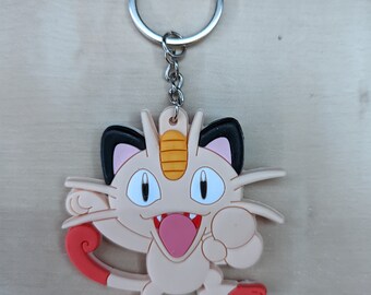 Meowth Keychain - Etsy