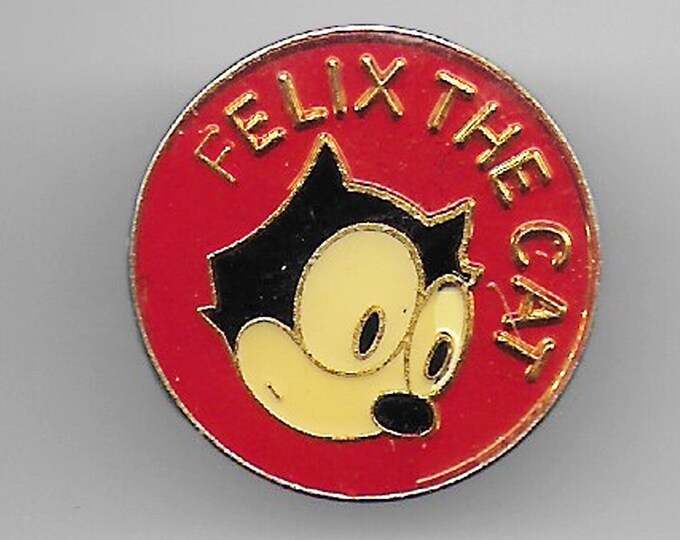 Rare Vintage FELIX THE CAT Lapel Pin, Enamel Pin, Pinback, Hat Pin ...