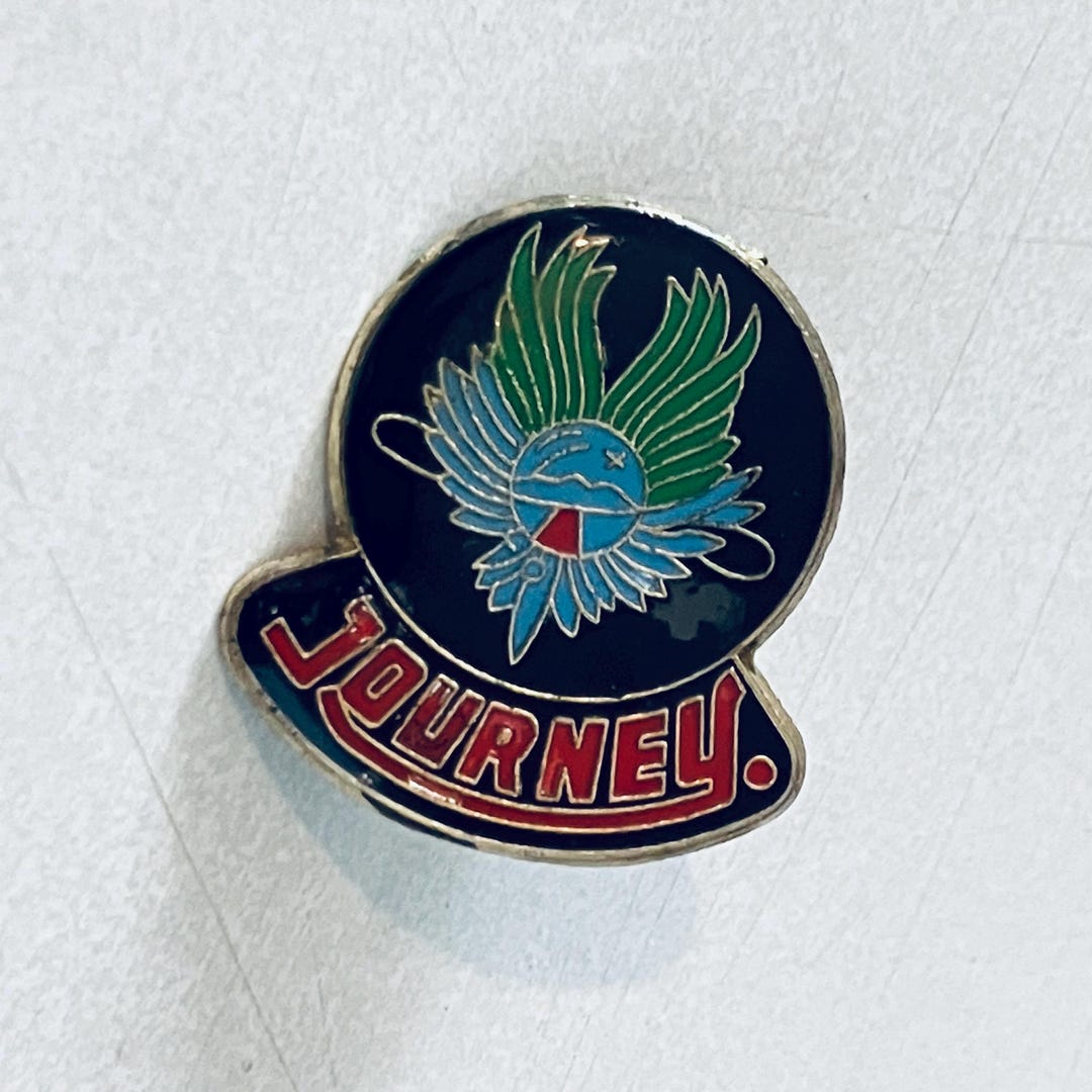 Vintage Rare JOURNEY Logo Lapel Pin, Enamel Pin, Pinback, Hat Pin ...