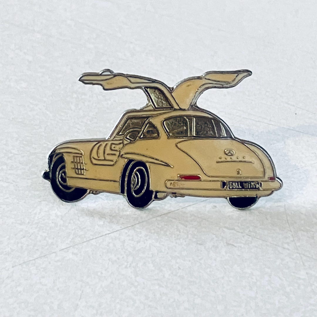 True Vintage MERCEDES BENZ 300 SL Coupe Automobile Lapel Pin, Enamel ...