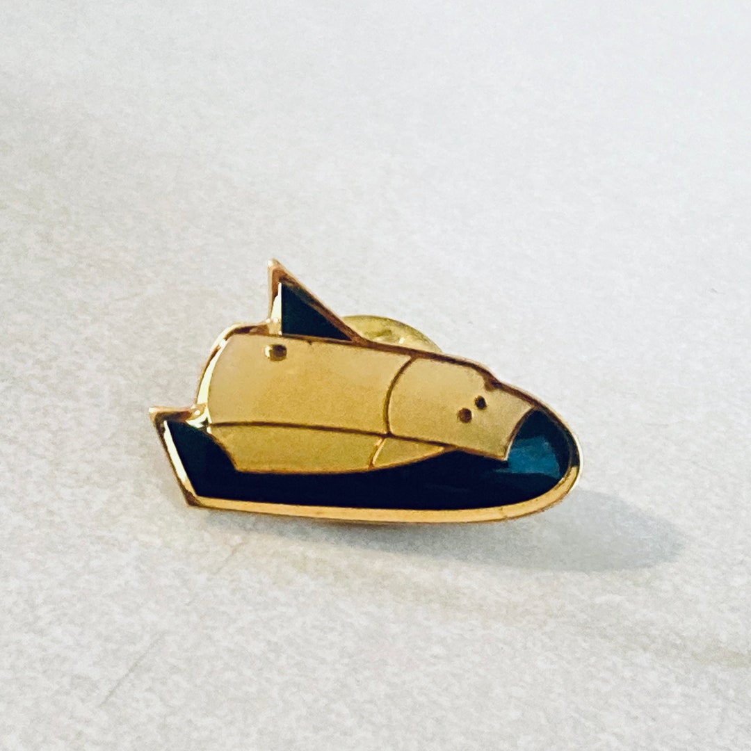 Vintage Cute SPACE SHUTTLE Pin, Enamel Pin, Lapel, Hat Pin, Nasa, Air ...