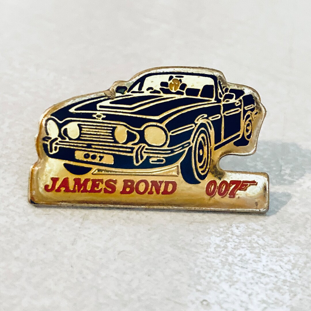 Vintage JAMES BOND 007 Automobile Lapel Pin, Enamel Pin, Pin Back, Hat ...