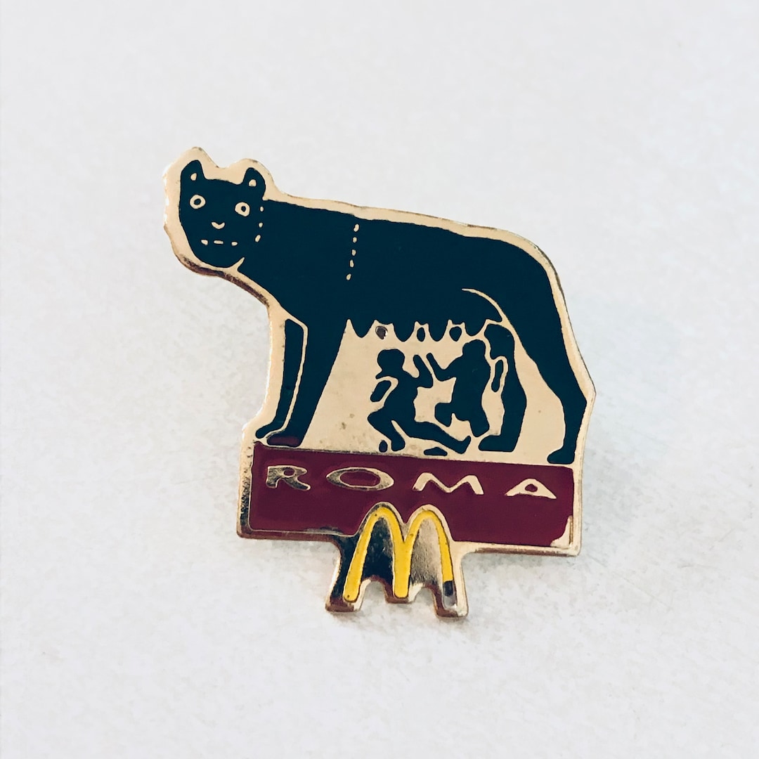 Vintage ROMA Mcdonald's Lapel Pin, Enamel Pin, Pinback, Coke, Mcnuggets ...