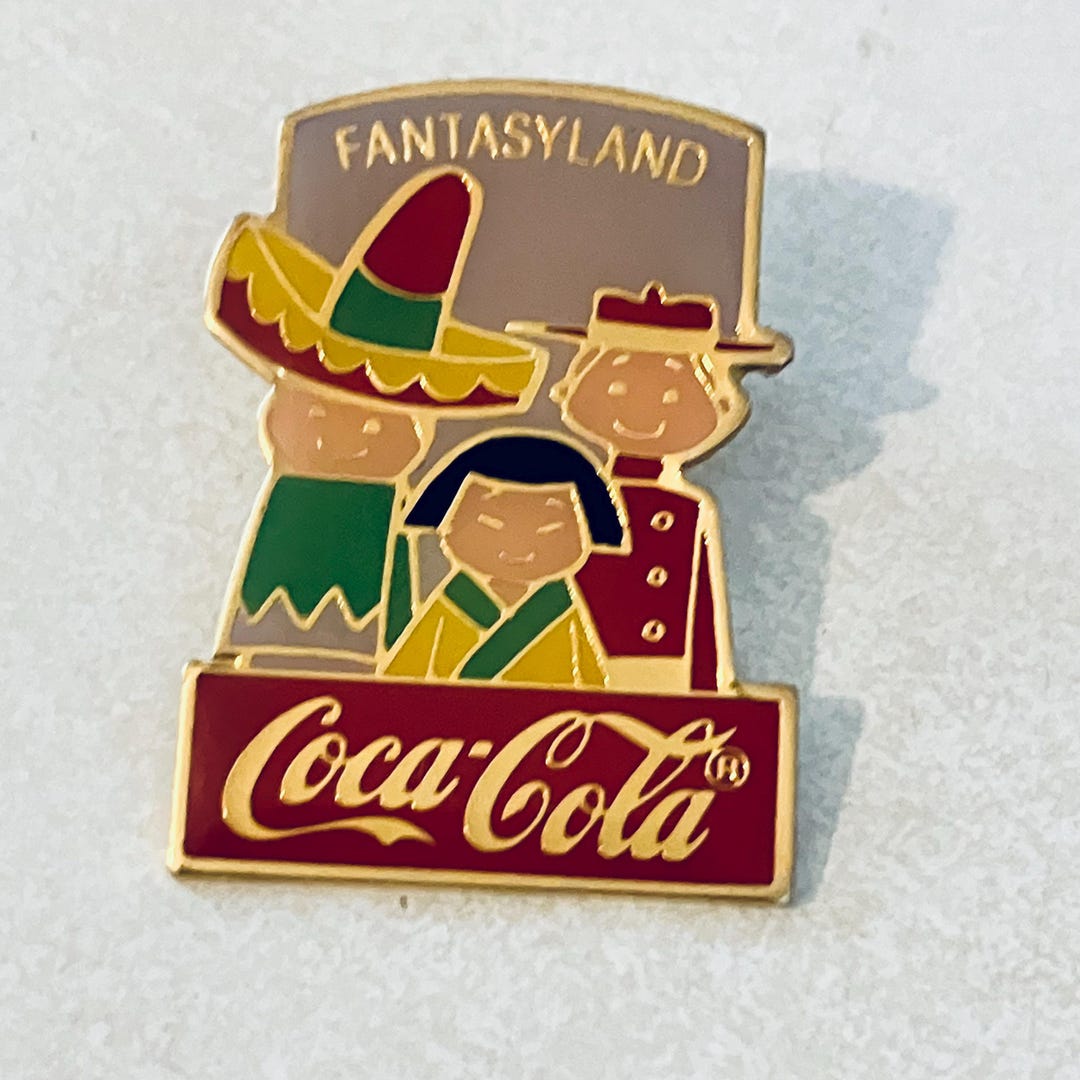 Vintage Rare FANTASYLAND Coca Cola Lapel Pin, Enamel Pin, Pinback, Hat ...