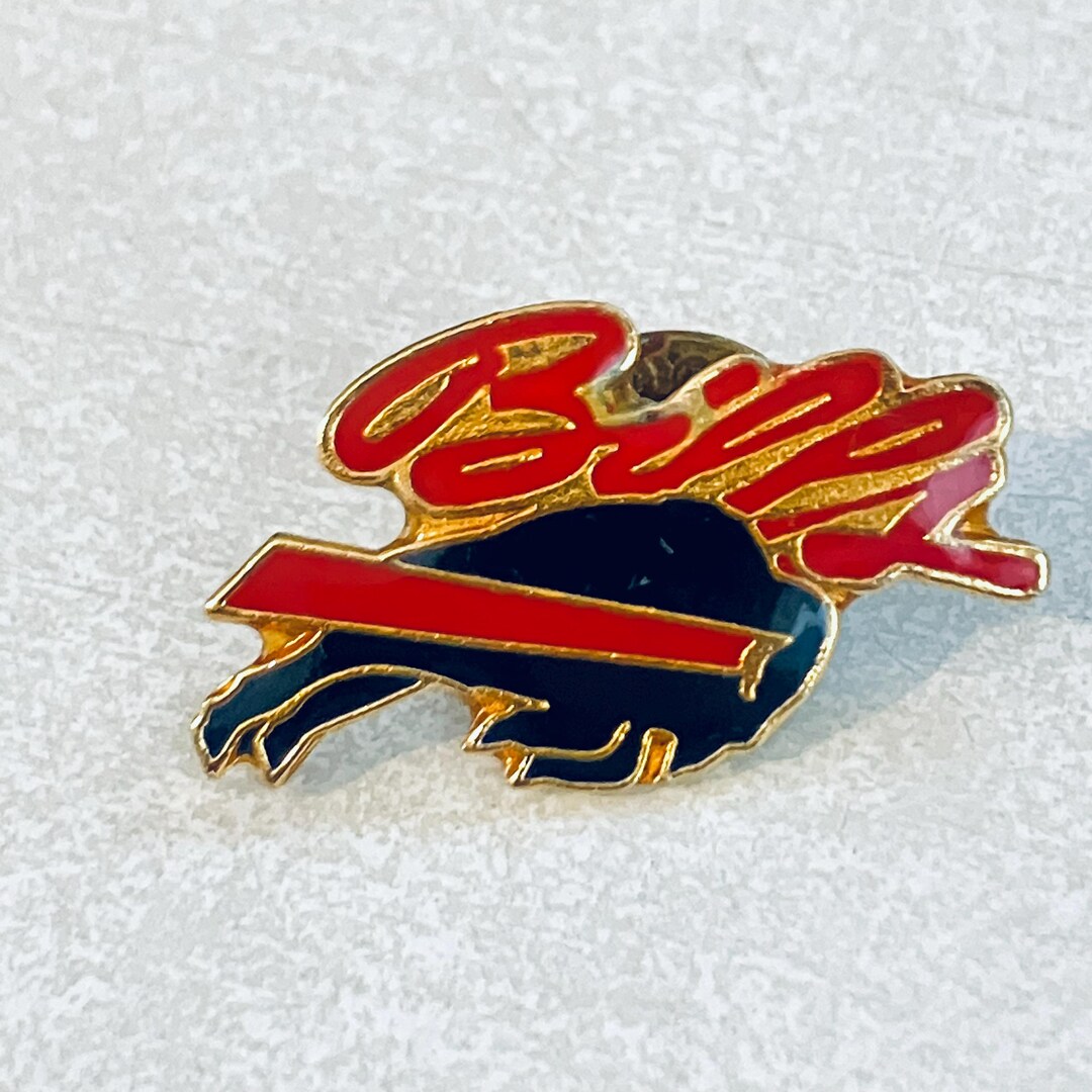 Vintage BUFFALO BILLS NFL Logo Lapel Pin, Enamel, Pinback, Hat Pin ...