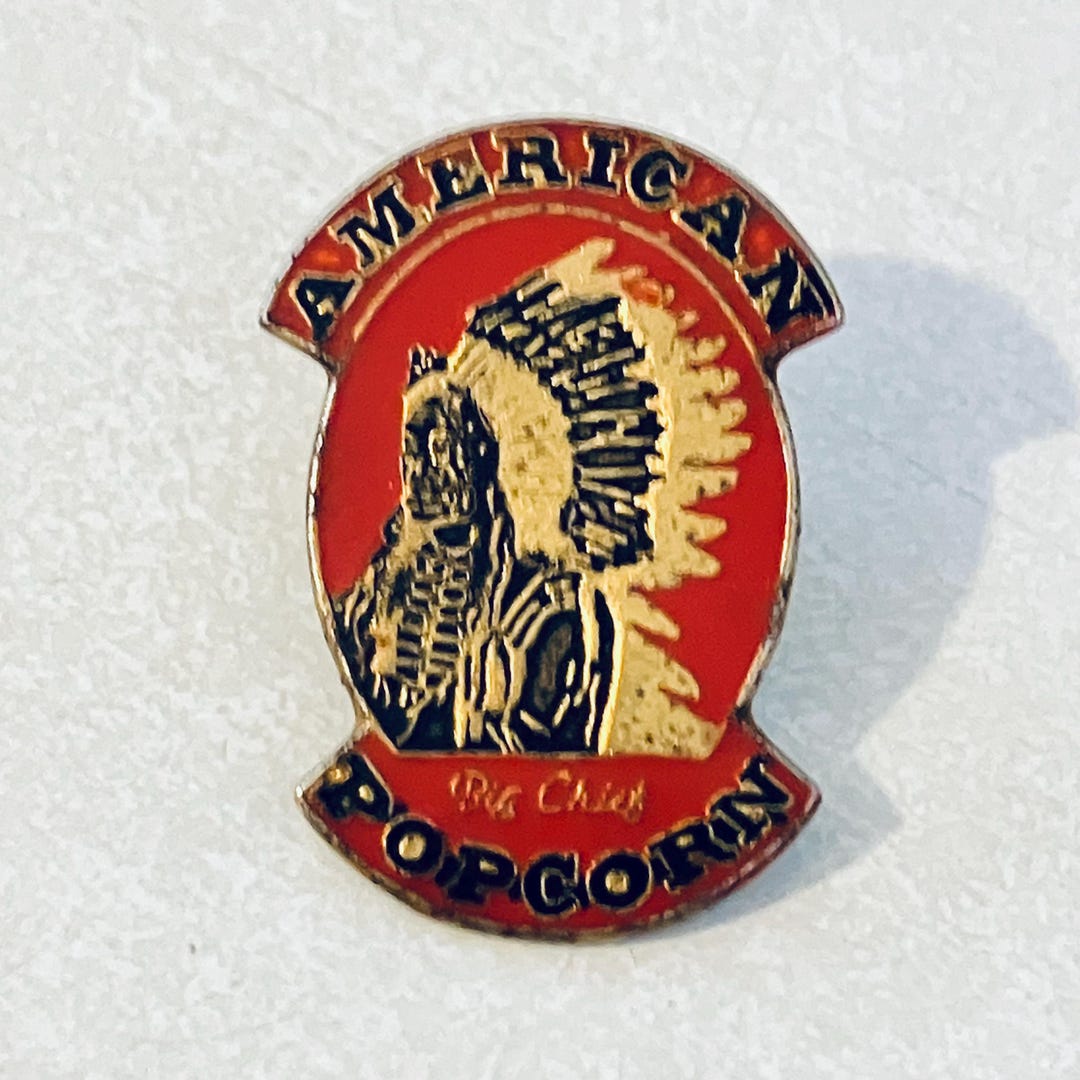 Vintage NATIVE AMERICAN Indian Chief Lapel Pin, Enamel, Pin Back, Hat ...