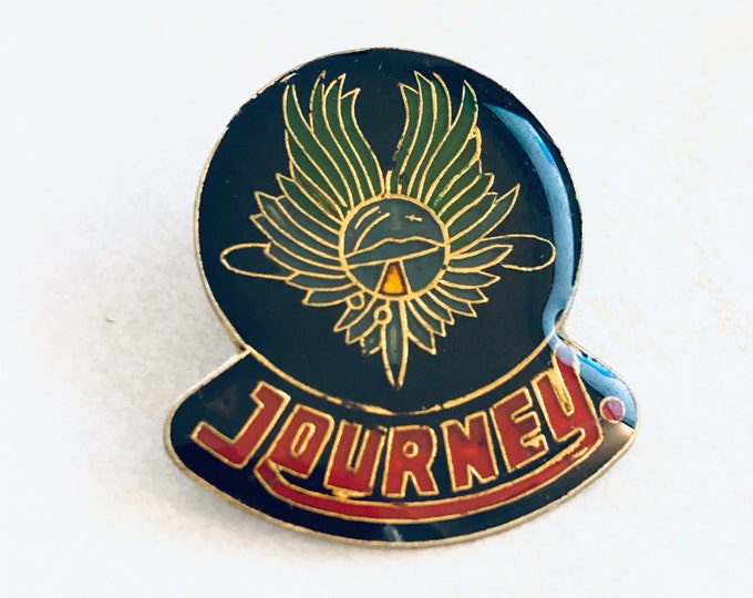 Vintage Rare JOURNEY Logo Lapel Pin, Enamel Pin, Pinback, Hat Pin ...