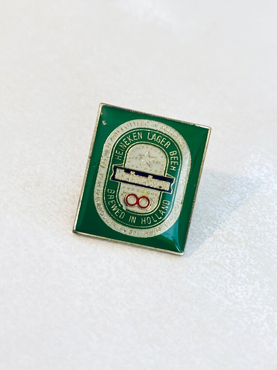 Vintage HEINEKEN Beer Logo Lapel Pin, Enamel Pin, Pin… - Gem
