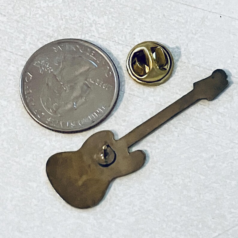 Vintage FENDER JAZZ BASS Electric Guitar Red Lapel Pin, Enamel Pinback ...
