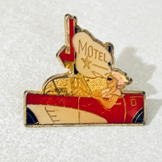 Vintage 90's Convertible Lady Lapel Pin, Enamel Pin, … - Gem