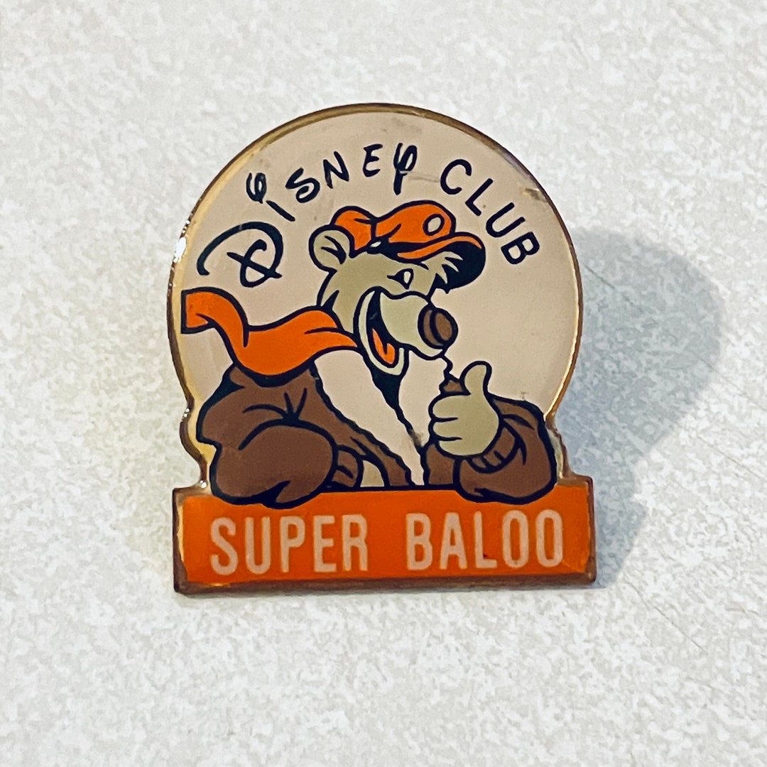 Vintage SUPER BALOO Lapel Pin, Enamel Pin, Pinback, Hat Pin, Club ...