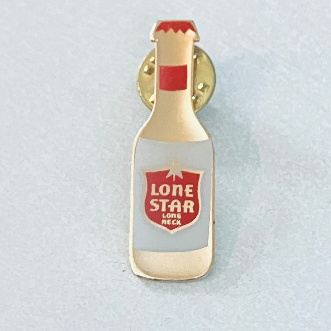 Vintage LONE STAR Beer Bottle Lapel Pin, Enamel Pin, Pinback, Bartender ...