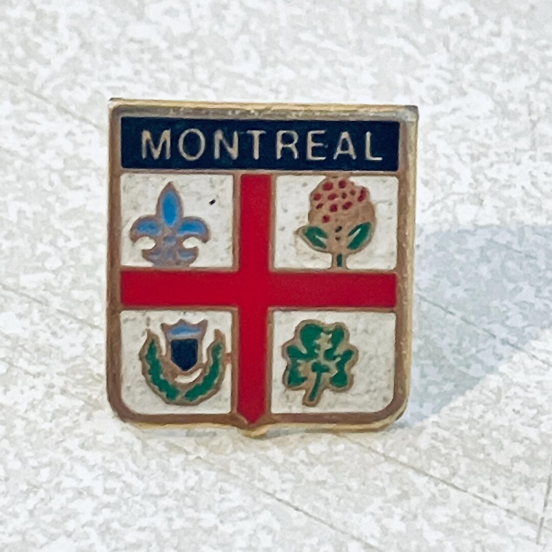 Vintage MONTREAL Logo Emblem Lapel Pin, Enamel Pin, Pinback, Hat Pin ...