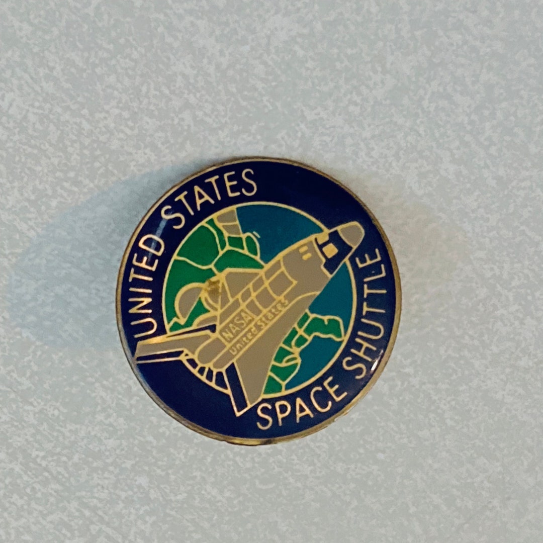 Vintage SPACE SHUTTLE Pin, Enamel Pin, Lapel, Hat Pin, Nasa, Air Force ...