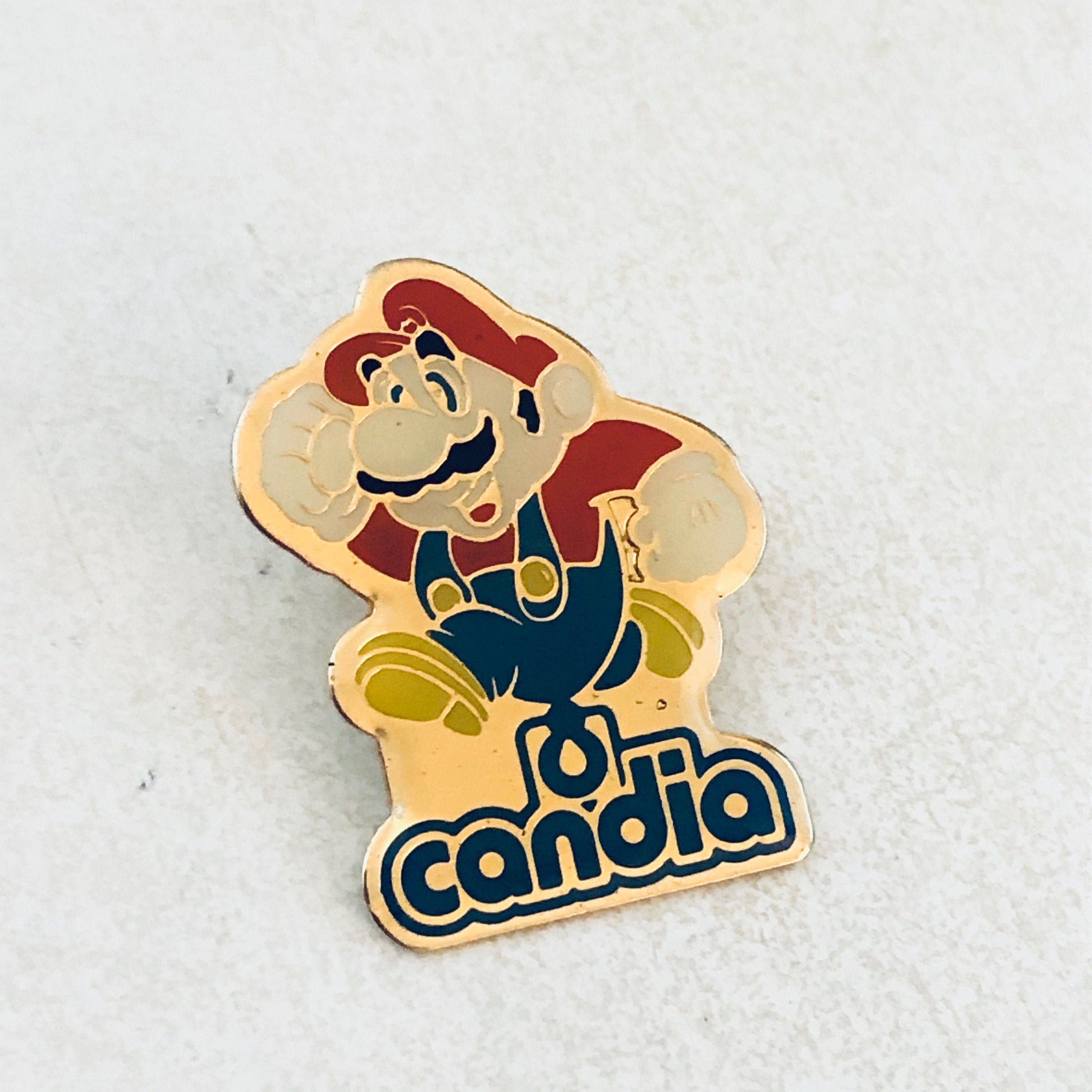 Vintage Super Mario Enamel Pin Pinback Hat Pin Snes Etsy