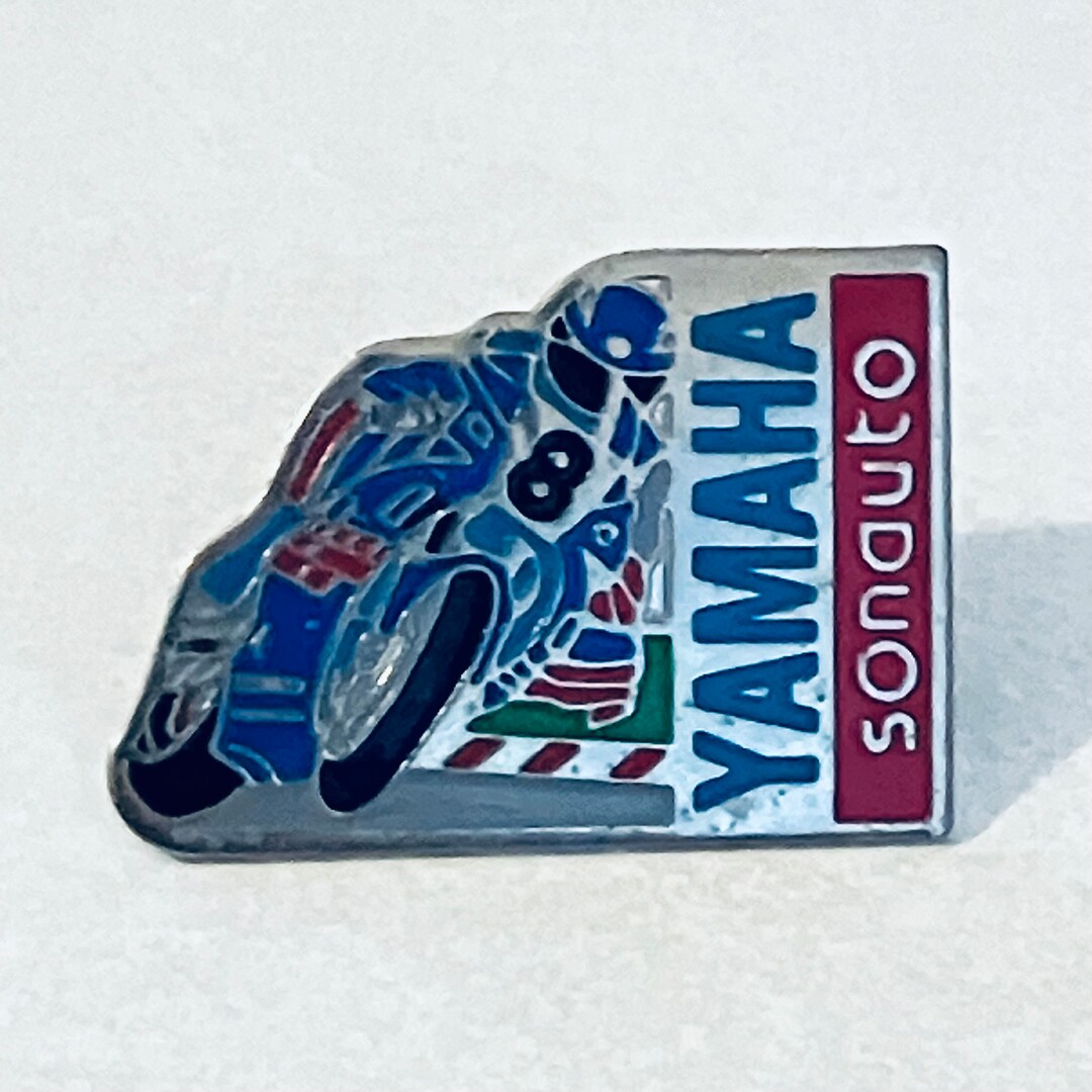Vintage YAMAHA Sonauto Motorcycle Lapel Pin, Enamel Pin, Pinback, Hat ...