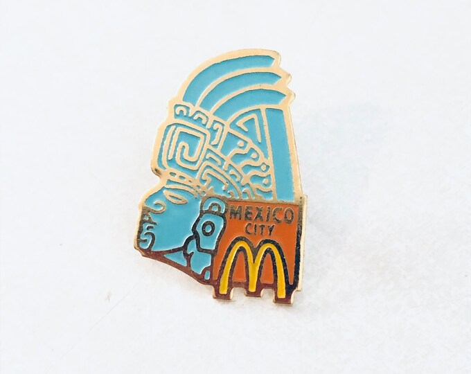 Vintage MEXICO CITY Mcdonald's Lapel Pin, Enamel Pin, Pinback, Coke ...