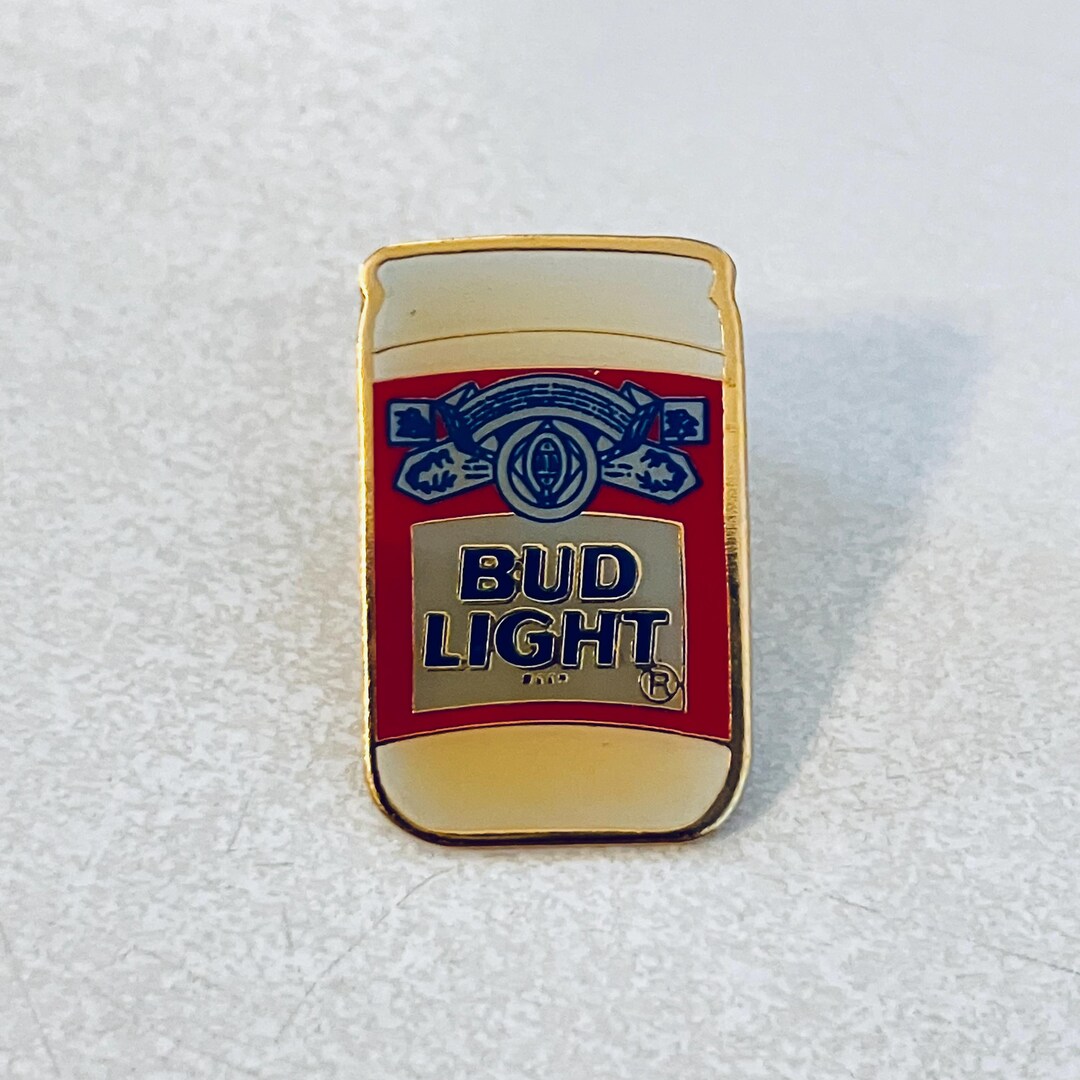 Vintage BUDWEISER LIGHT Beer Can Lapel Pin, Enamel Pin, Pinback ...