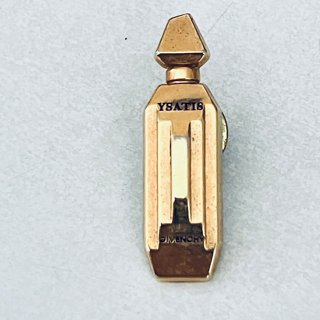 Vintage GIVENCHY YSATIS Perfume Bottle Lapel Pin, Pinback, Brooch, 70s ...