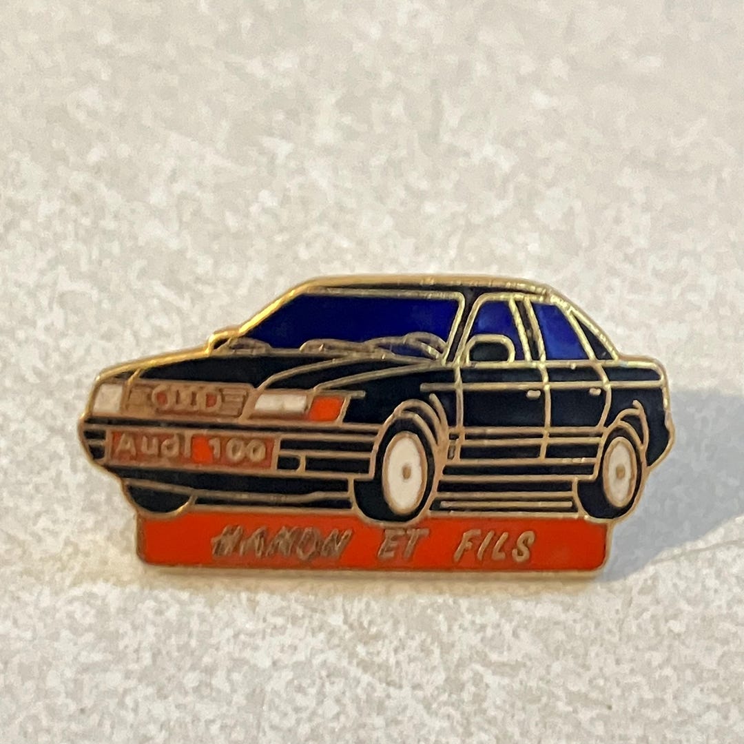 Vintage AUDI 100 Automobile Lapel Pin, Enamel Pin, Pinback, Hat Pin ...