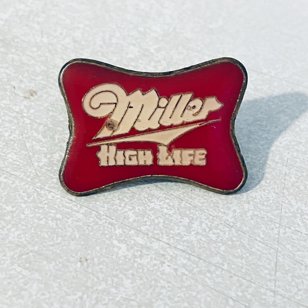 Vintage MILLER HIGH LIFE Beer Logo Lapel Pin, Enamel Pin, Pinback ...