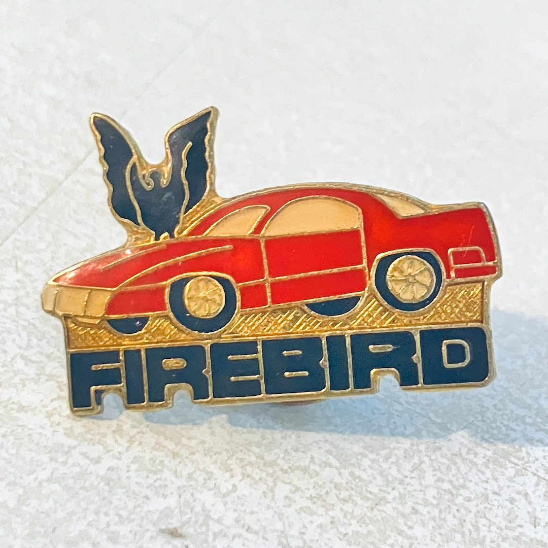 Vintage Red Pontiac FIREBIRD Lapel Pin, Enamel Pin, Pinback, Hat Pin ...