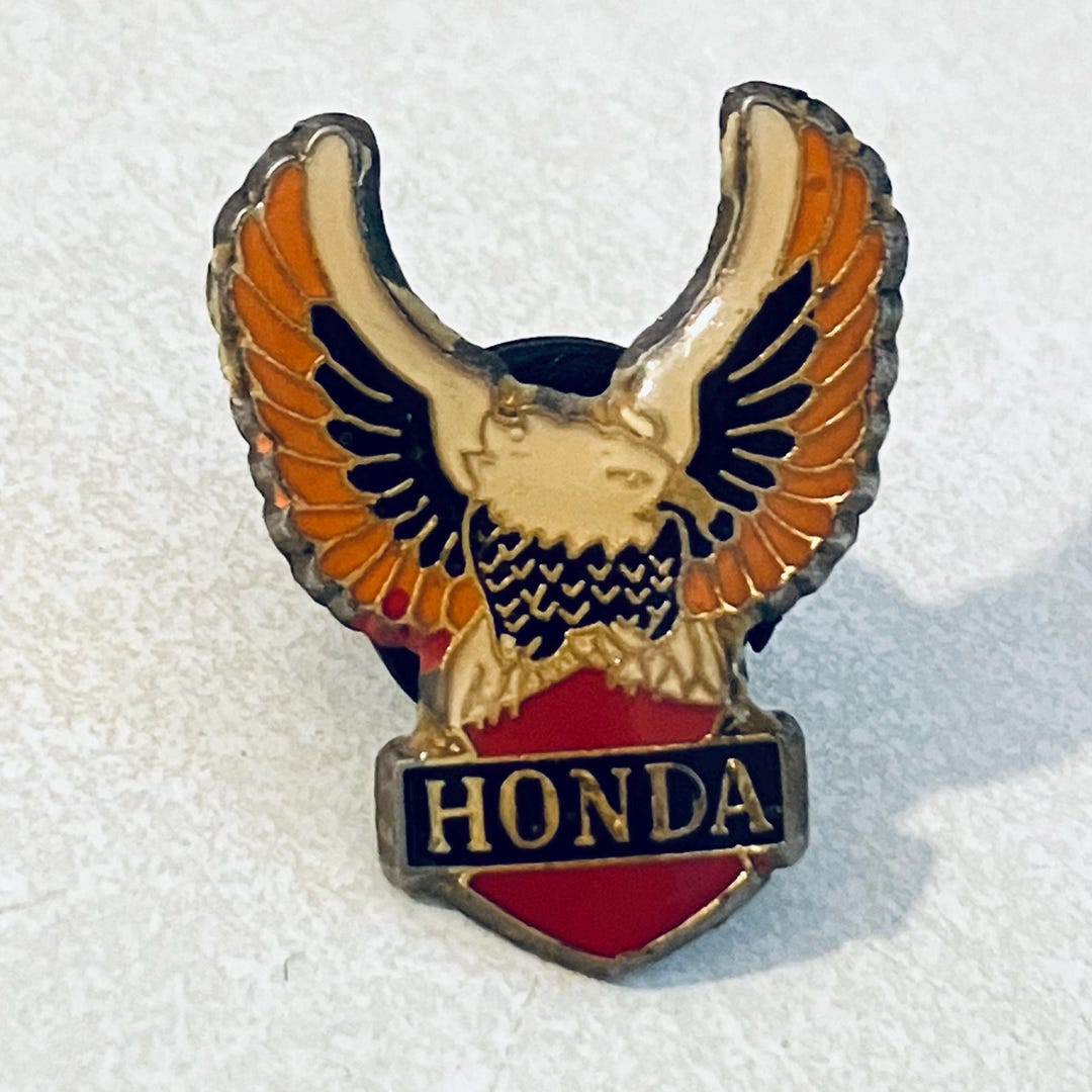 Vintage HONDA Motorcycle Eagle Logo Lapel Pin , Pinback, Hat Pin ...