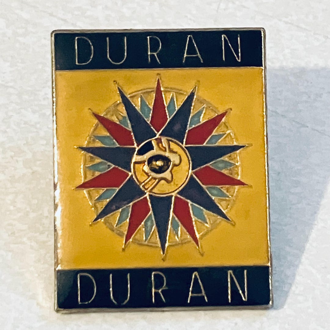 Vintage DURAN DURAN Logo Lapel Pin, Enamel Pin, Pinback, Hat Pin, Roxy ...