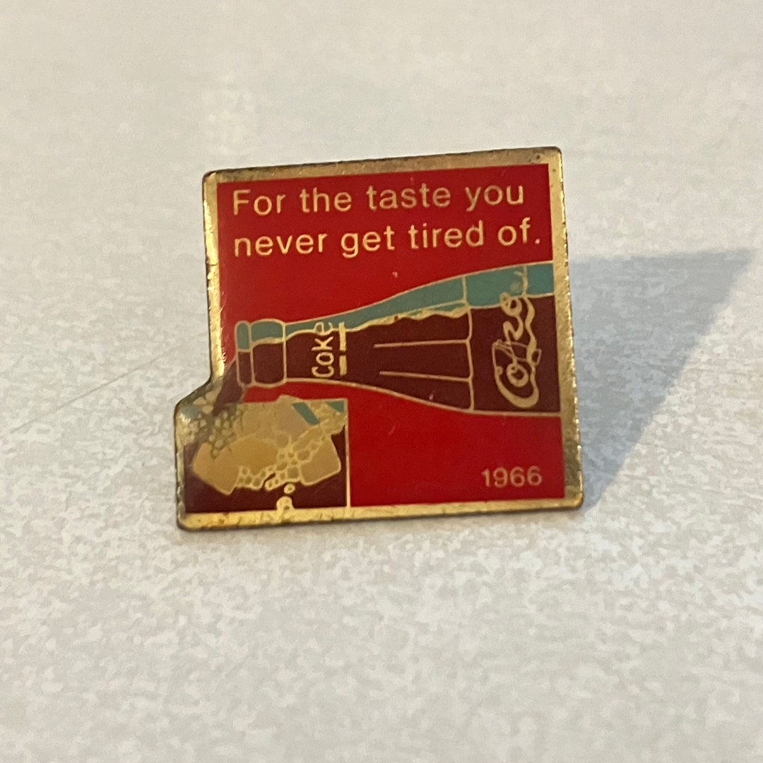 Vintage COCA COLA Logo Lapel Pin, Enamel Pin, Pinback, Mank, Coke ...