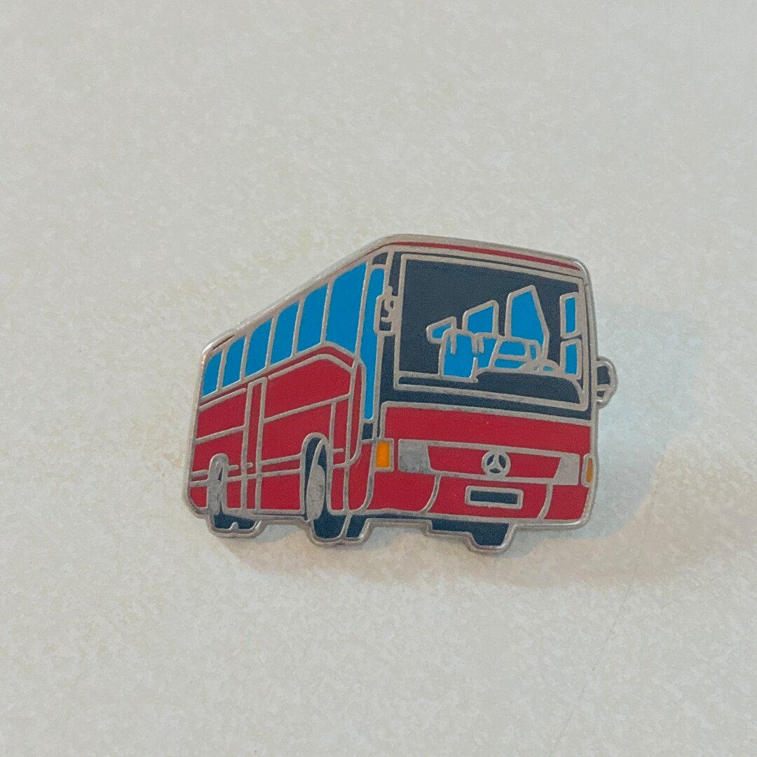 Vintage MERCEDES BENZ Charter Bus Lapel Pin, Enamel Pin, Pinback, Hat ...