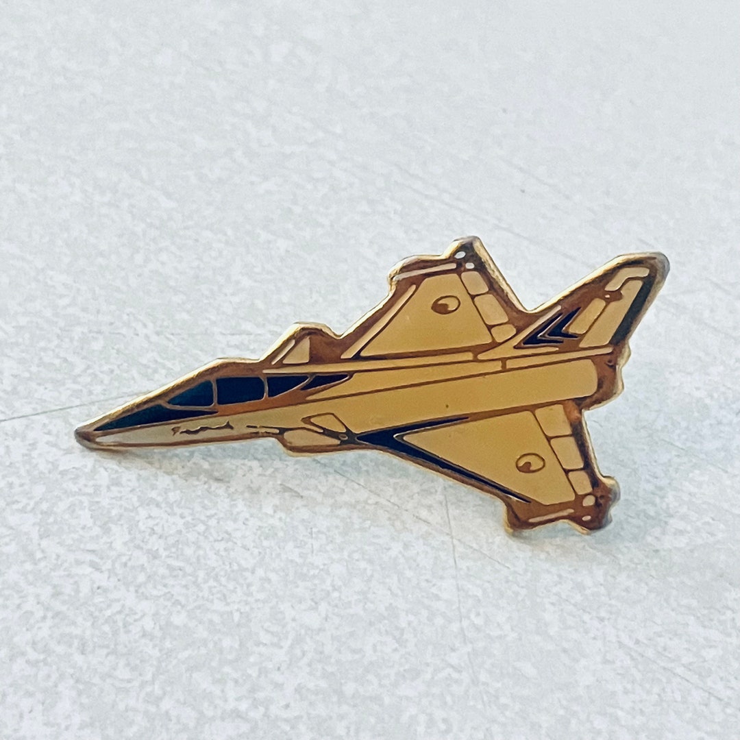 Vintage DASSAULT Rafale Fighter Aircraft Pin, Enamel Pin, Hat Pin ...