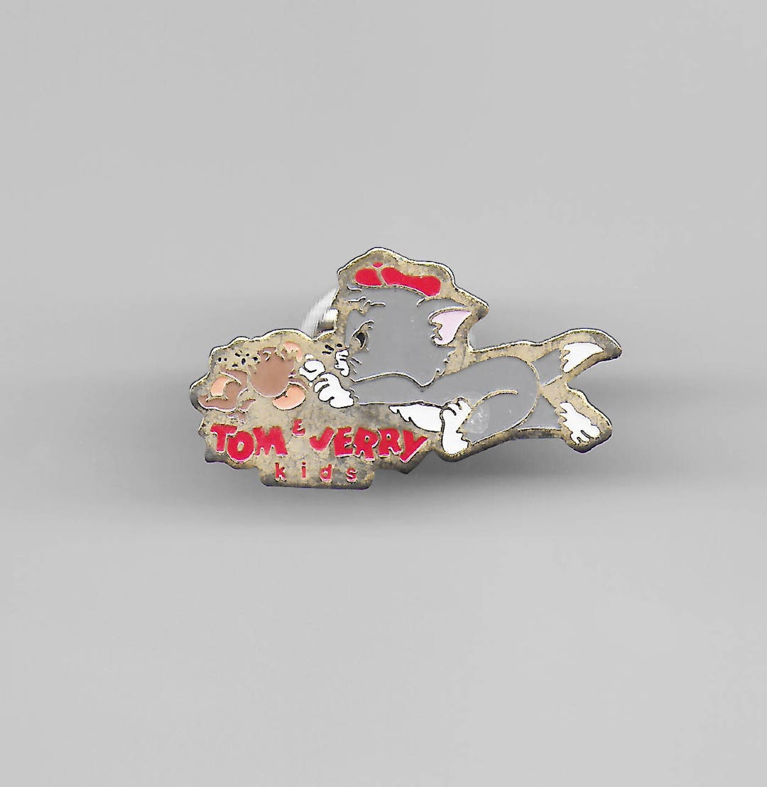 Rare Vintage TOM & JERRY Kids Lapel Pin, Enamel Pin, Pinback, Hat Pin ...