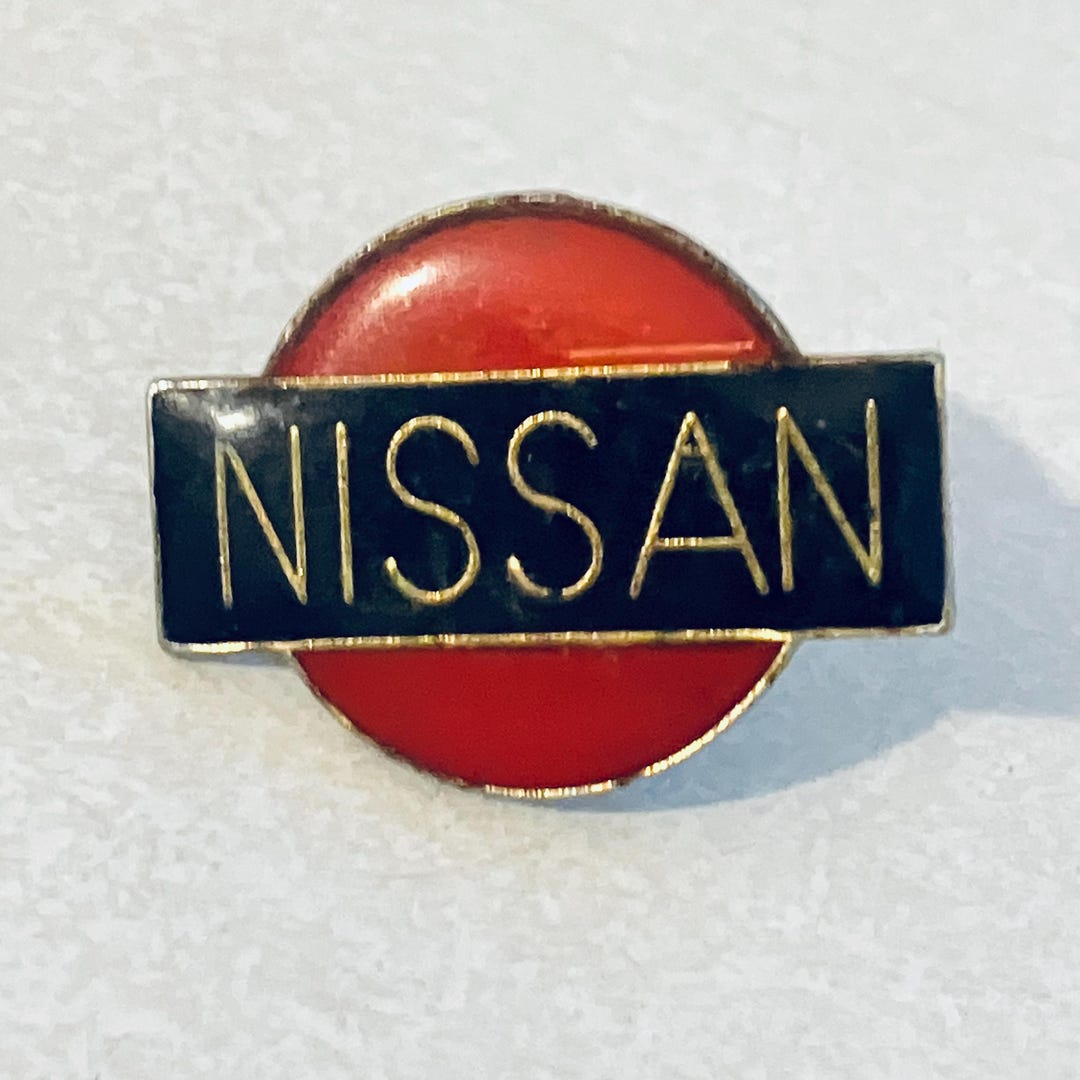 Vintage NISSAN Logo Lapel Pin, Enamel Pin, Pinback, Hat Pin, Classic ...
