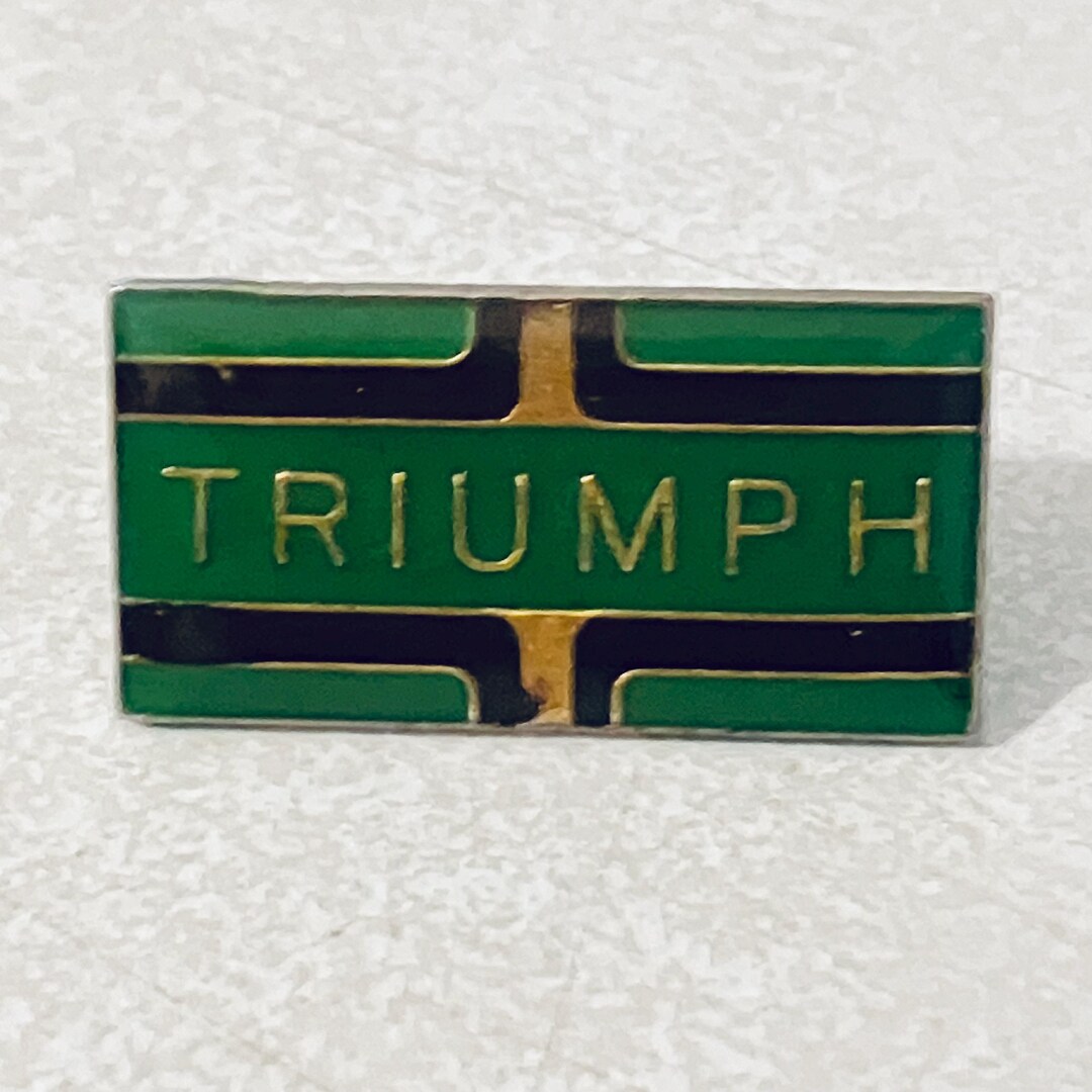 Vintage TRIUMPH Logo Motorcycle Lapel Pin, Enamel Pin, Pin Back, Hat ...