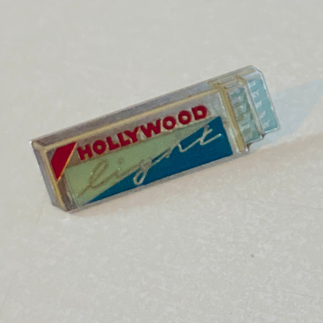 Vintage HOLLYWOOD Chewing Gum Pack Lapel Pin, Enamel Pin, Pinback ...